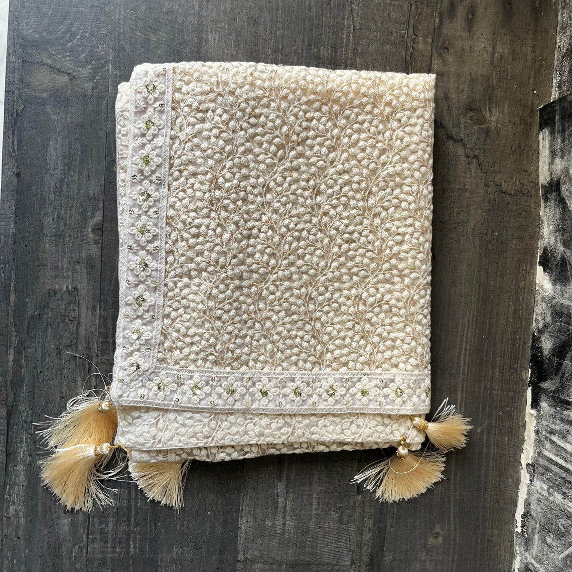 Men Stole White Stoledupatta for Sherwani for Wedding - Etsy