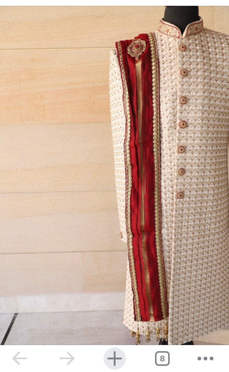 Stole dupattas for Men Stole for Sherwani Stole for - Etsy