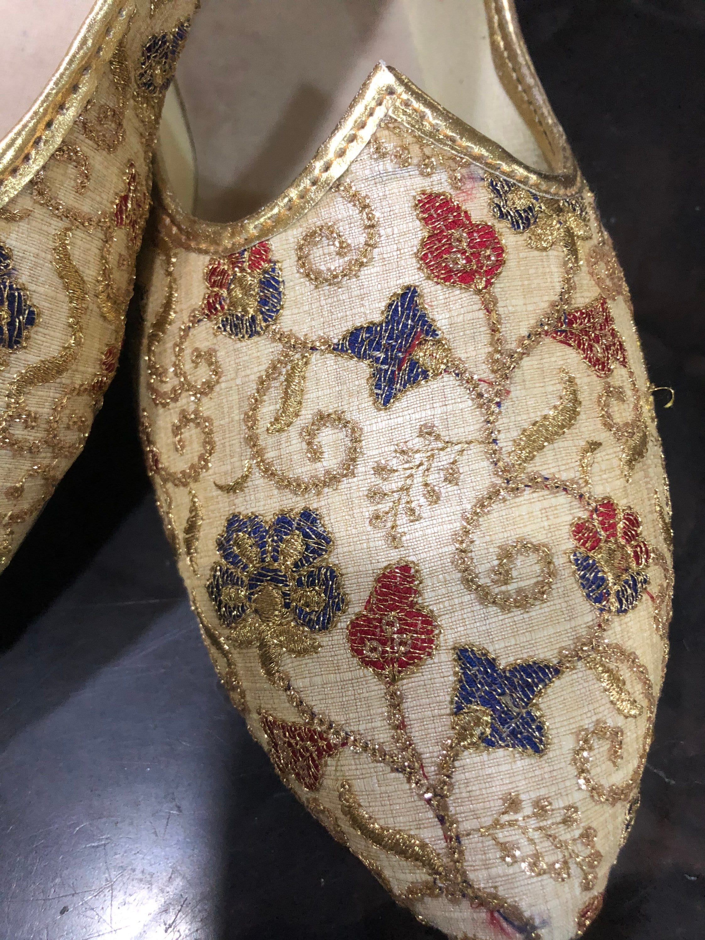 Golden Colourful Handmade Ethnic Men's Mojari / Jutiya / - Etsy