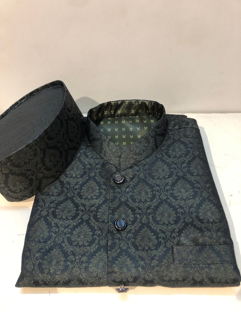 Indian Nehru Jacket and Customised Nehru Hat - Etsy