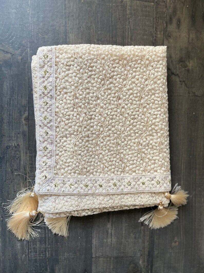 Men Stole White Stoledupatta for Sherwani for Wedding - Etsy