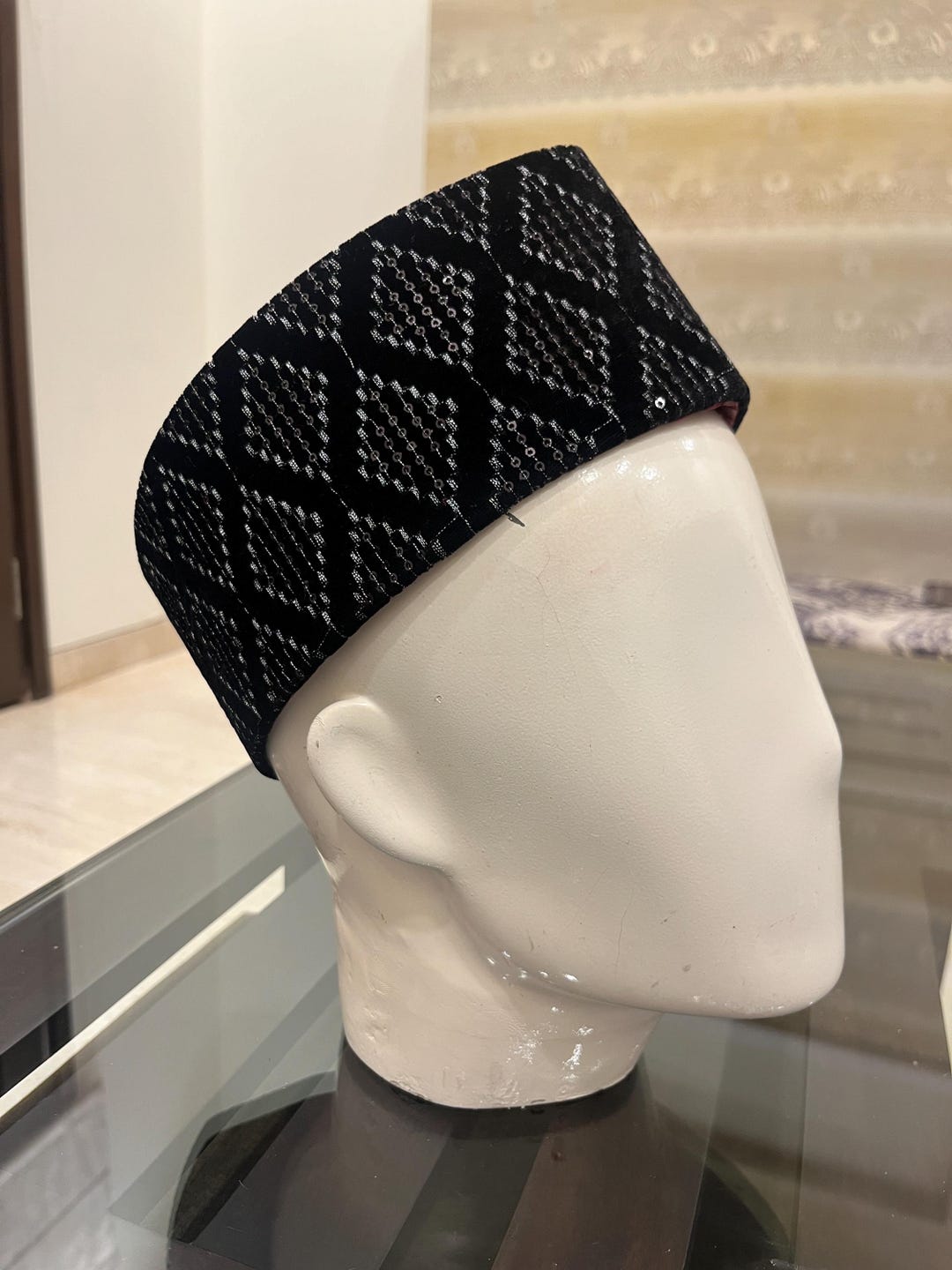 Velvet African Hat African Native Hat Kente Hat African Print Hat ...