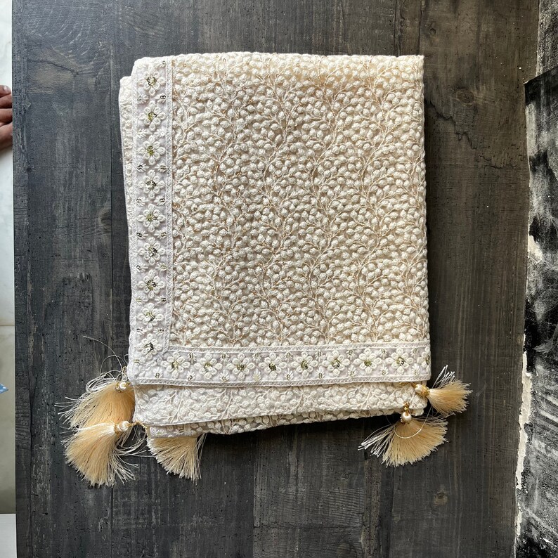 Men Stole White Stoledupatta for Sherwani for Wedding - Etsy