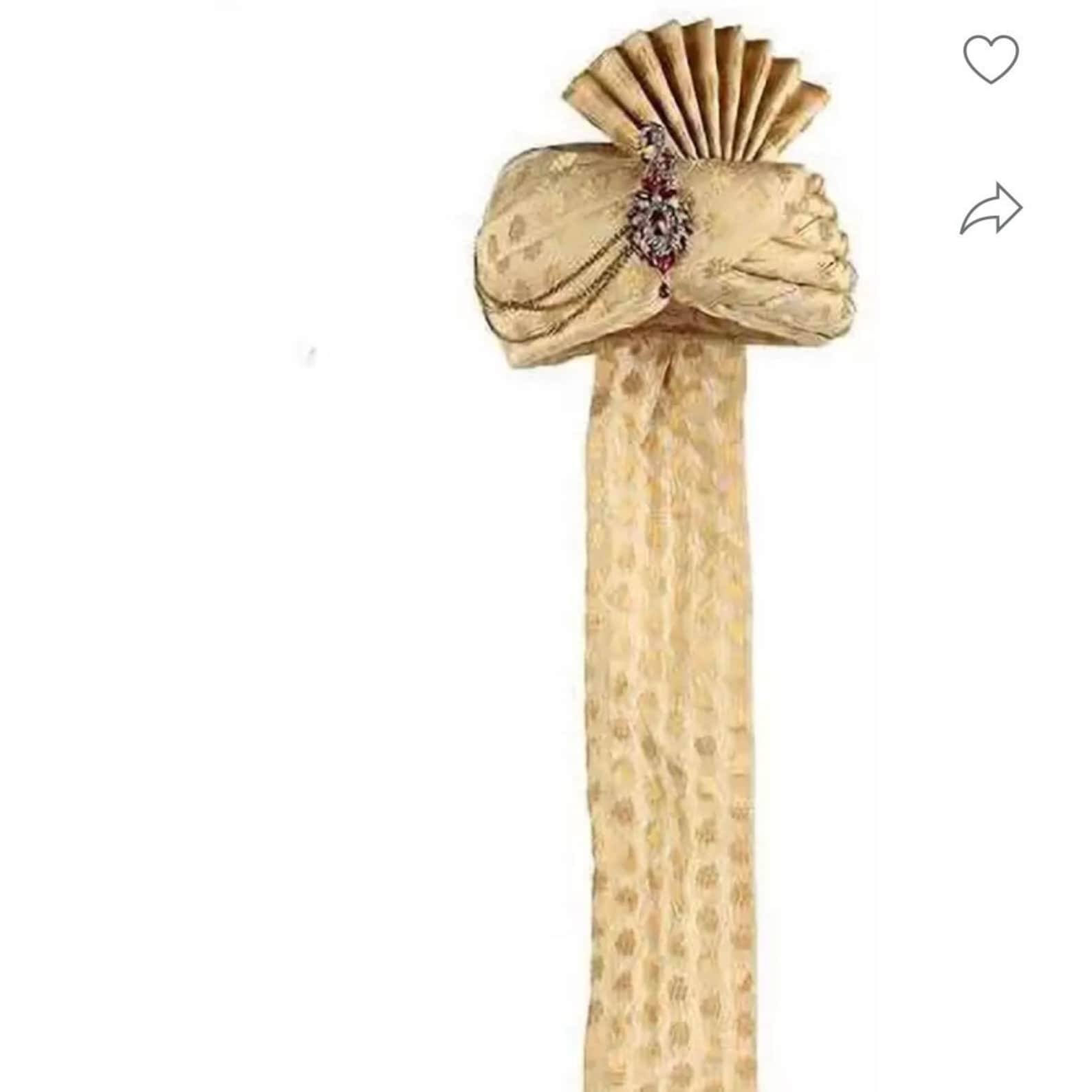 Men Beige Safa/turban/pagdi for Men Dulha Marriage Pagdi for - Etsy