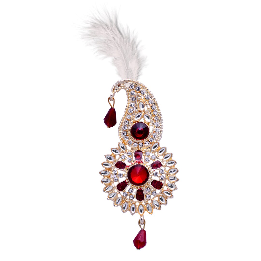 Groom Turban Broach Head Accessories for Turban Indian Dhula Kilangi ...