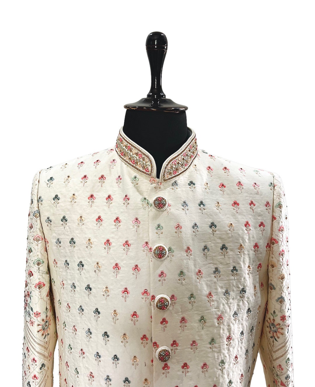 Sherwani Mens Kurta Pajama | Designer Sherwani Luxury Traditional Multi ...