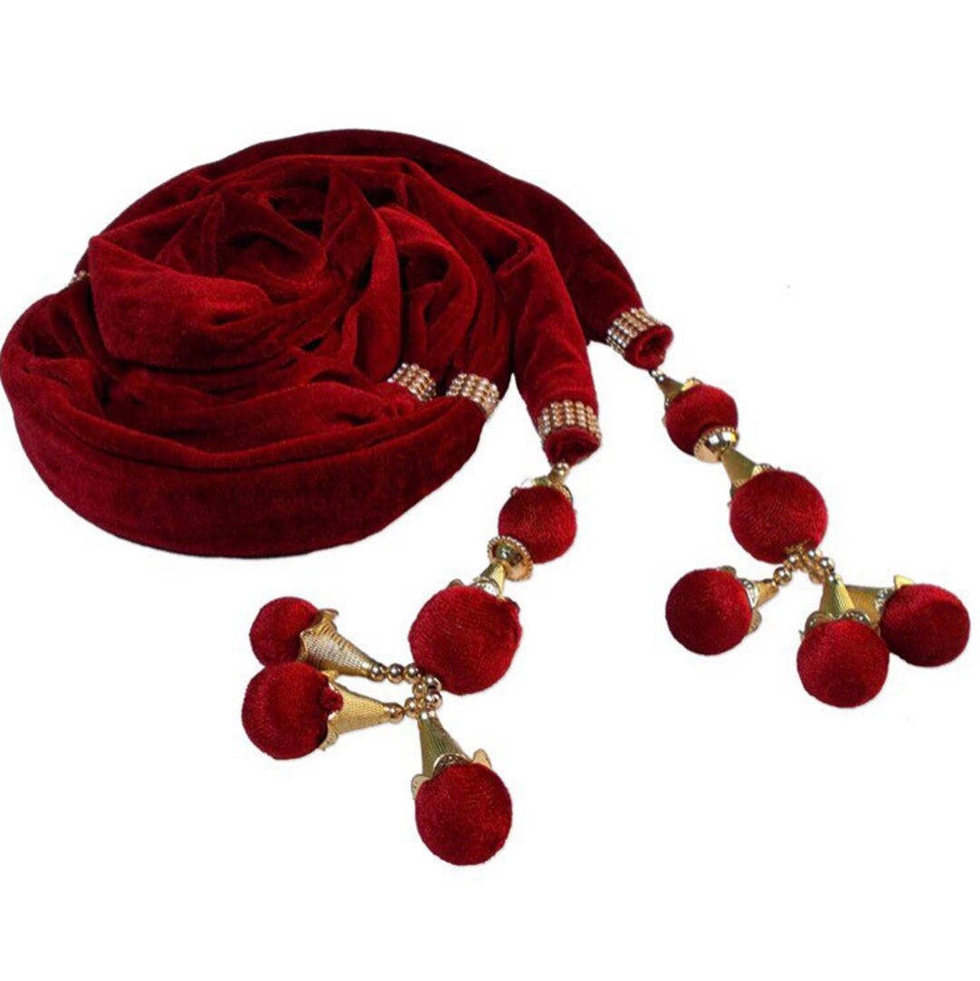 Maroon Gold Men Stole Men's Sherwani Stole Elegant Plain Simple ...