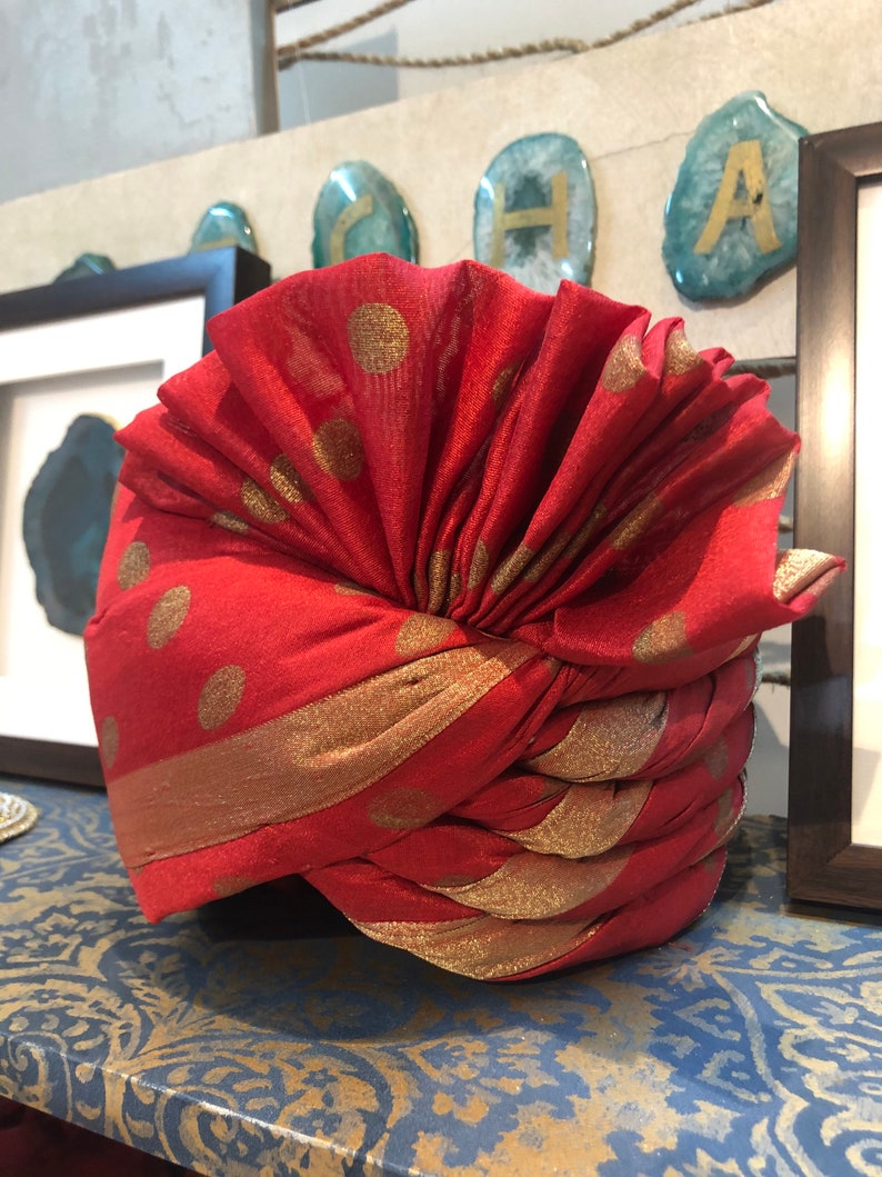 Red Royal Wedding Safa Turban Barati Turban & Exclusive - Etsy