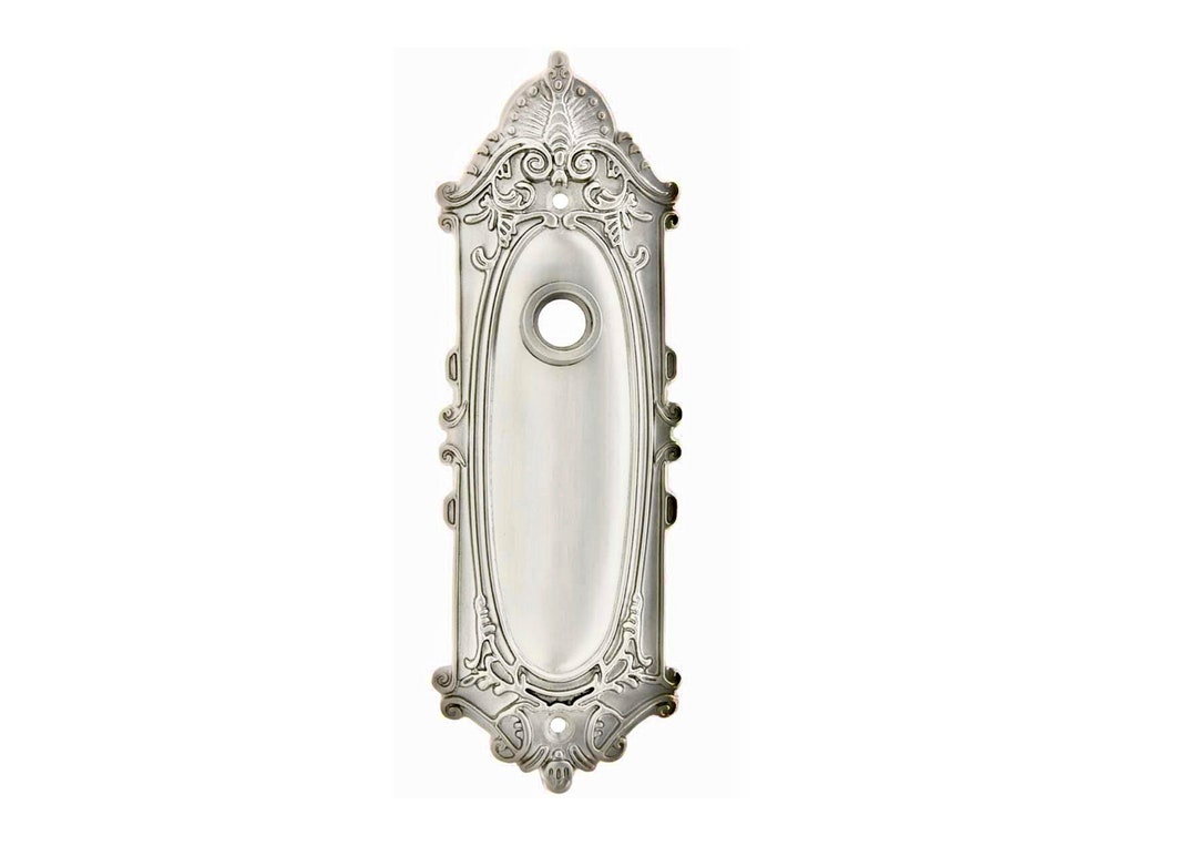 Vintage Victorian Style Backplate 2700-BN Solid Brass Brushed Nickel ...