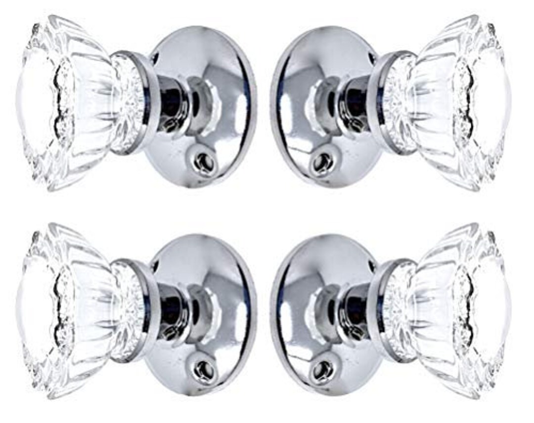 Rousso's Reproductions Glass Knobs (french Double Door Set) (polished ...