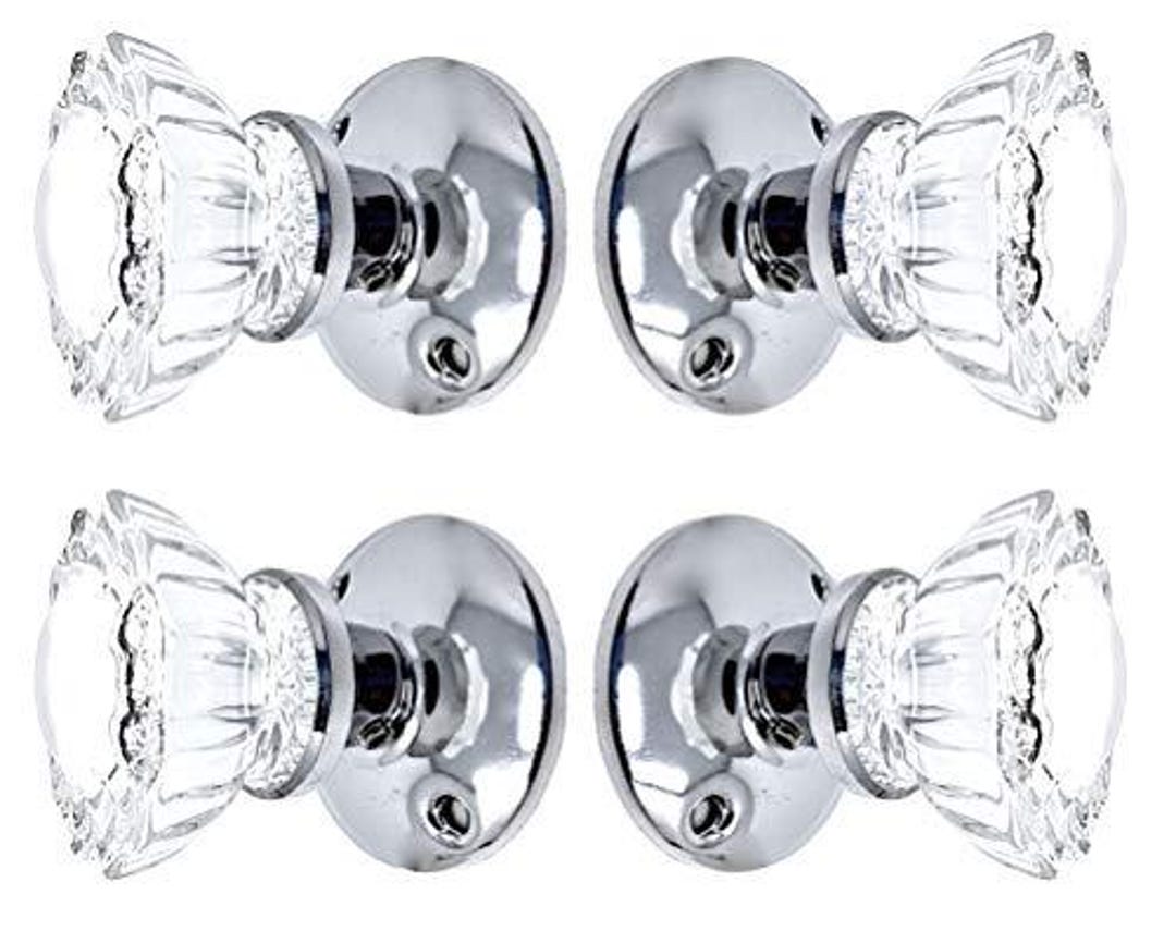 Rousso's Reproductions Glass Knobs (french Double Door Set) (polished ...