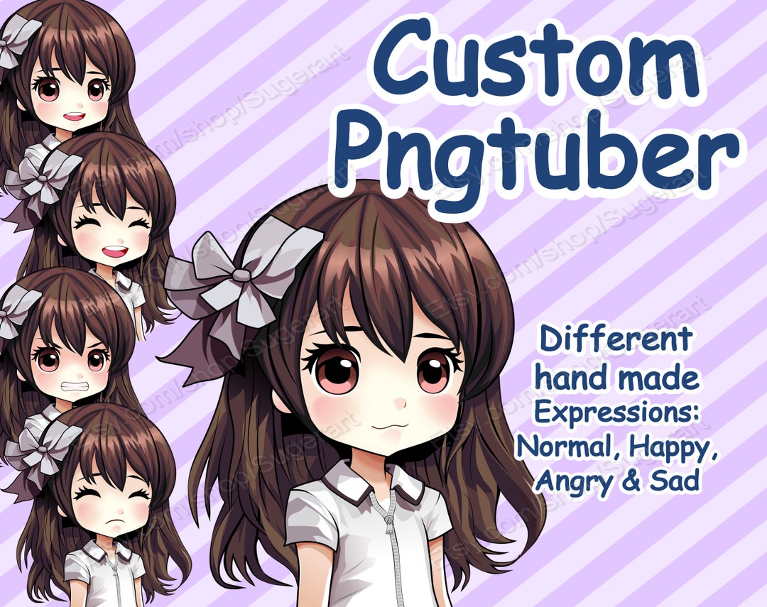 Custom Pngtuber Model Chibi for Streamers - Etsy