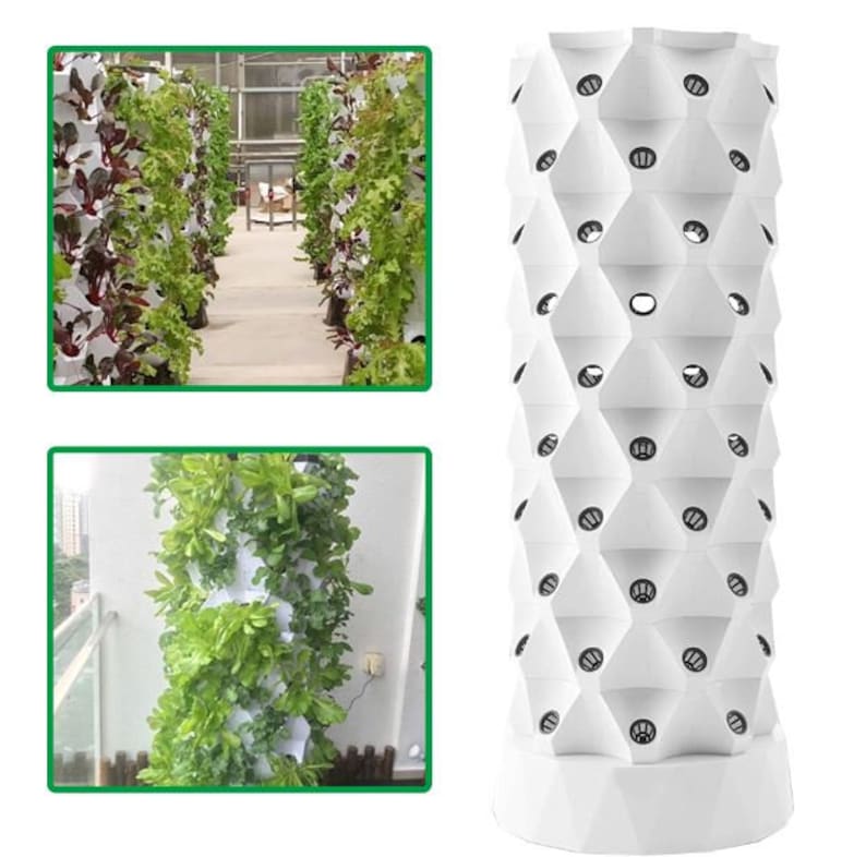 Hydroponics Growing System Tower Garden Balcony Vertical Planting Tower ...