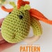 Crochet rattle dragon amigurumi pattern | Etsy