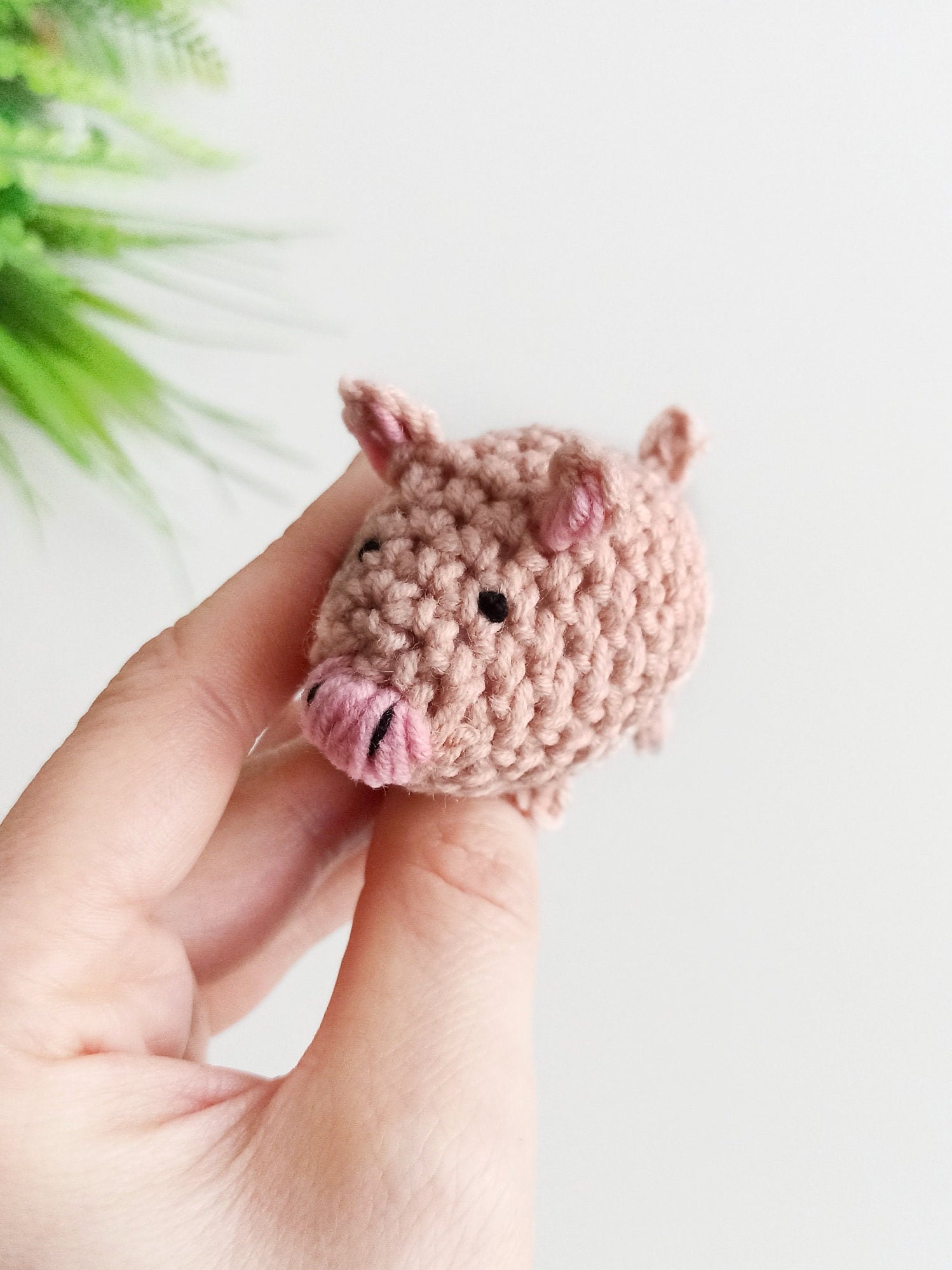 Mini Crochet Farm Animals Amigurumi Patterns Crochet Keychain | Etsy