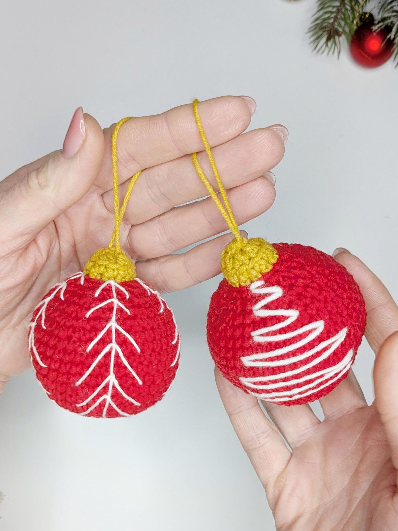Crochet Christmas Baubles, Easy Crochet Ornament Pattern - Etsy