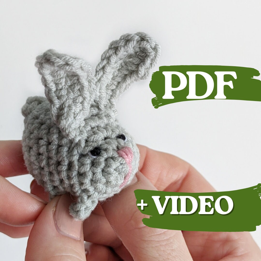Crochet Rabbit Pattern, Beginner Crochet Amigurumi Bunny - Etsy