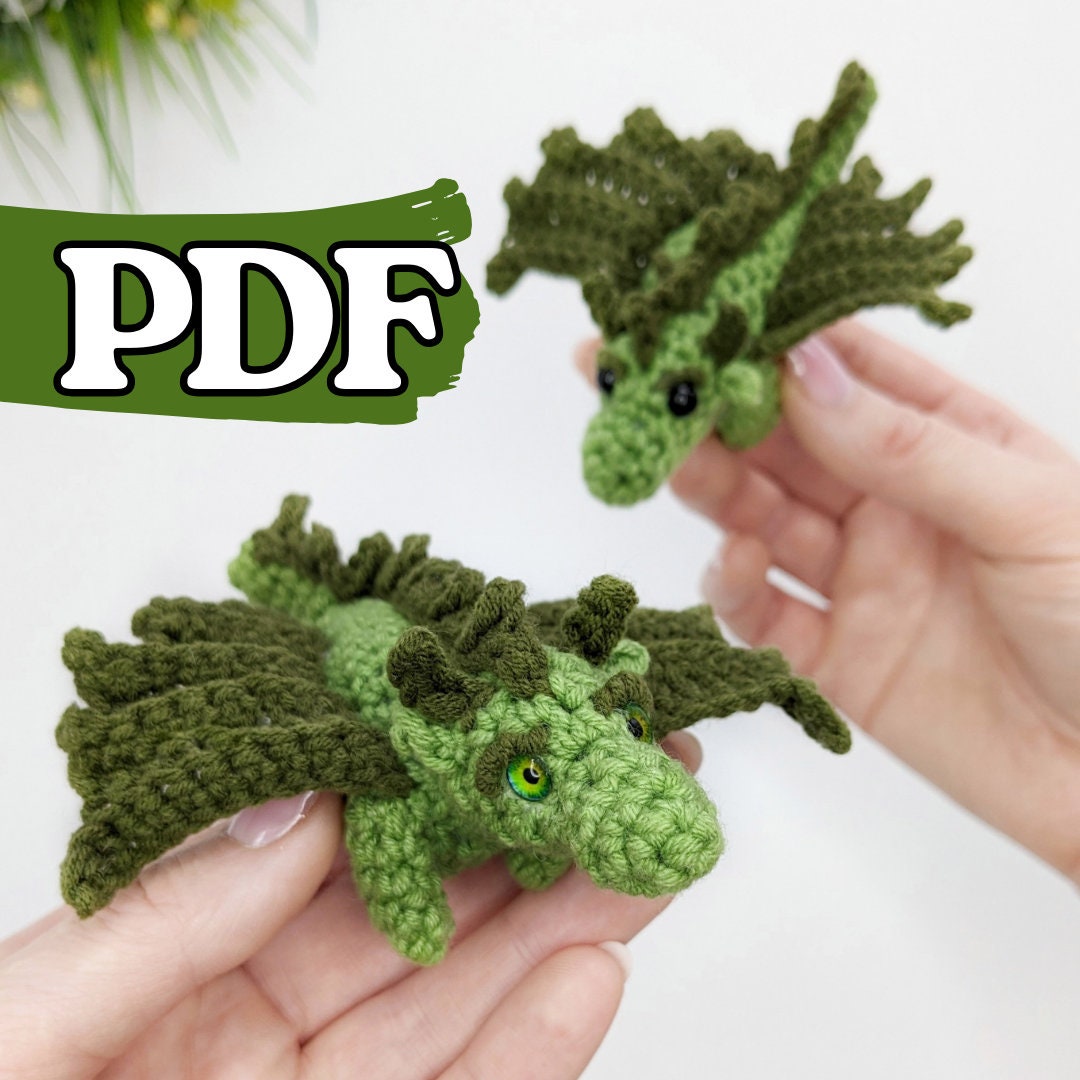 Crochet Mini Dragon Pattern, Amigurumi Baby Dragon Crochet Pattern - Etsy