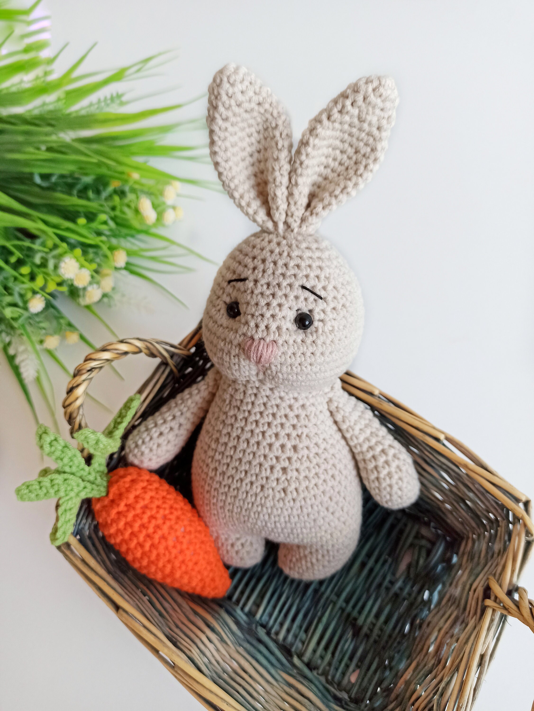 Crochet Bunny Toy Amigurumi Pattern Rabbit Plush Toy PDF - Etsy