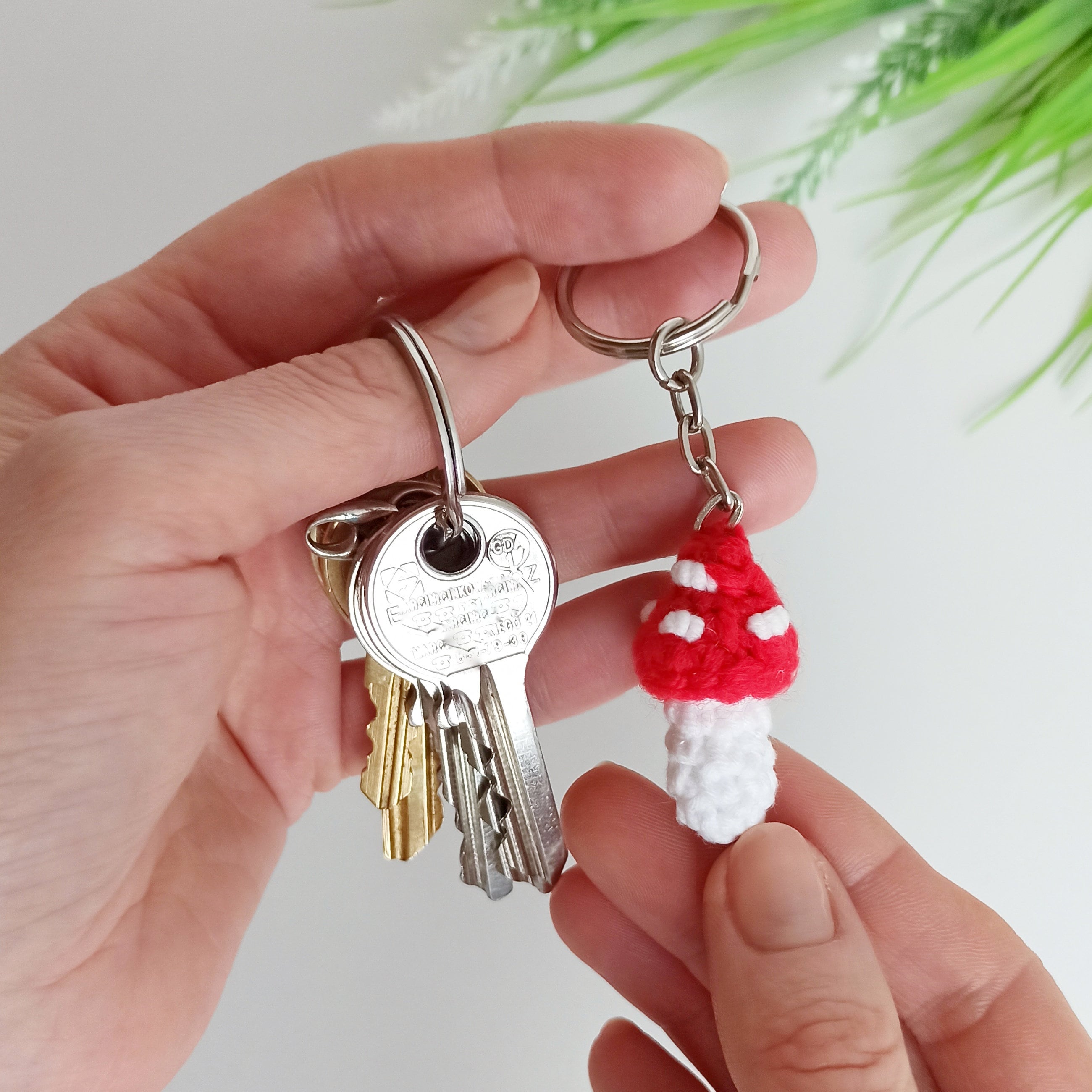Mushroom Keychain Free Crochet Pattern Amigurumi Mushroom - Etsy