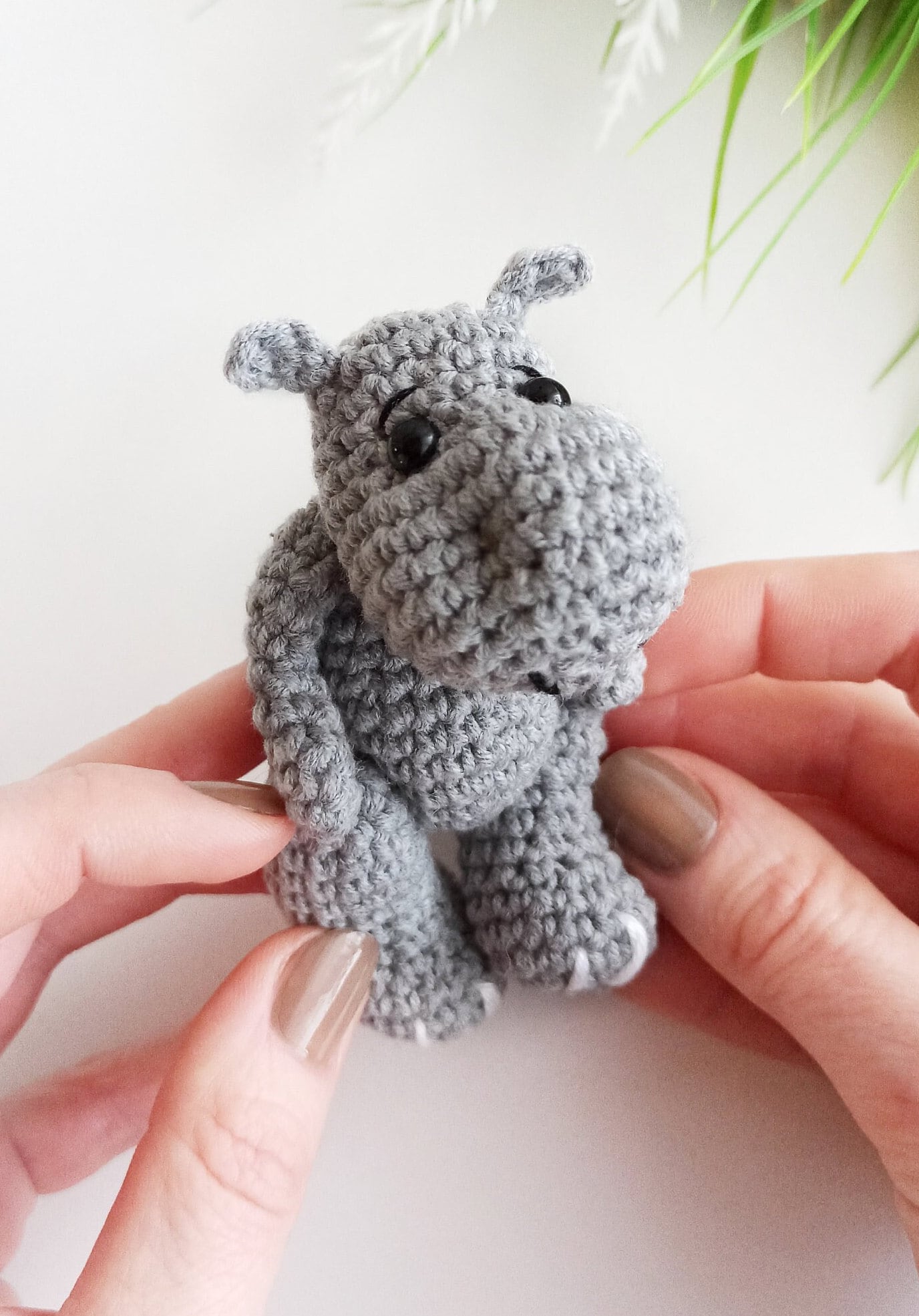 Crochet Hippo Pattern, Mini Crochet Animals Pattern - Etsy