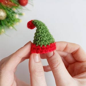 Mini Crochet Santa Hat Pattern, Easy Crochet Christmas Ornament - Etsy