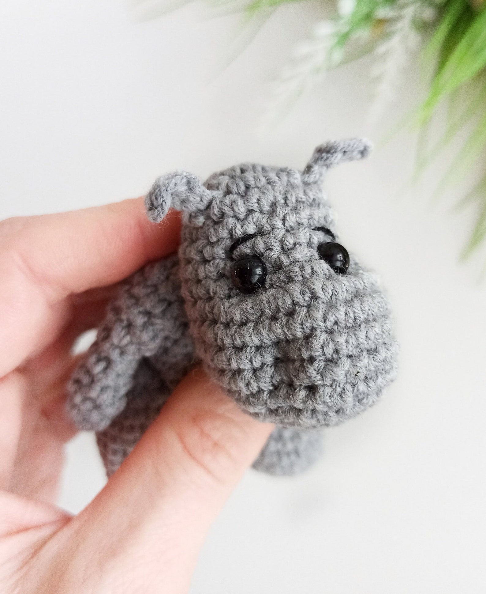 Crochet Hippo Pattern, Mini Crochet Animals Pattern - Etsy