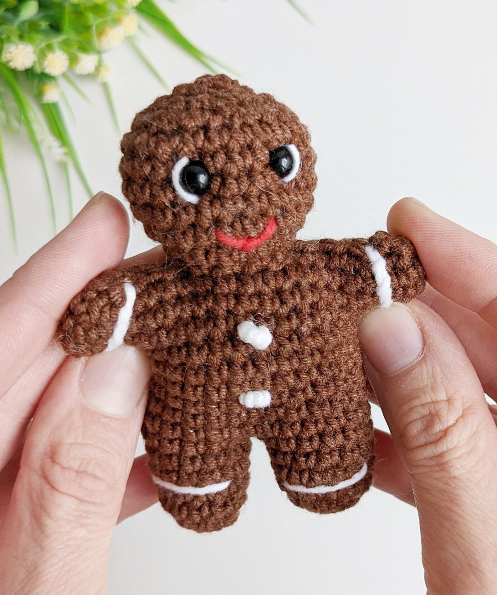 Gingerbread Man NO SEW Crochet Pattern - Etsy