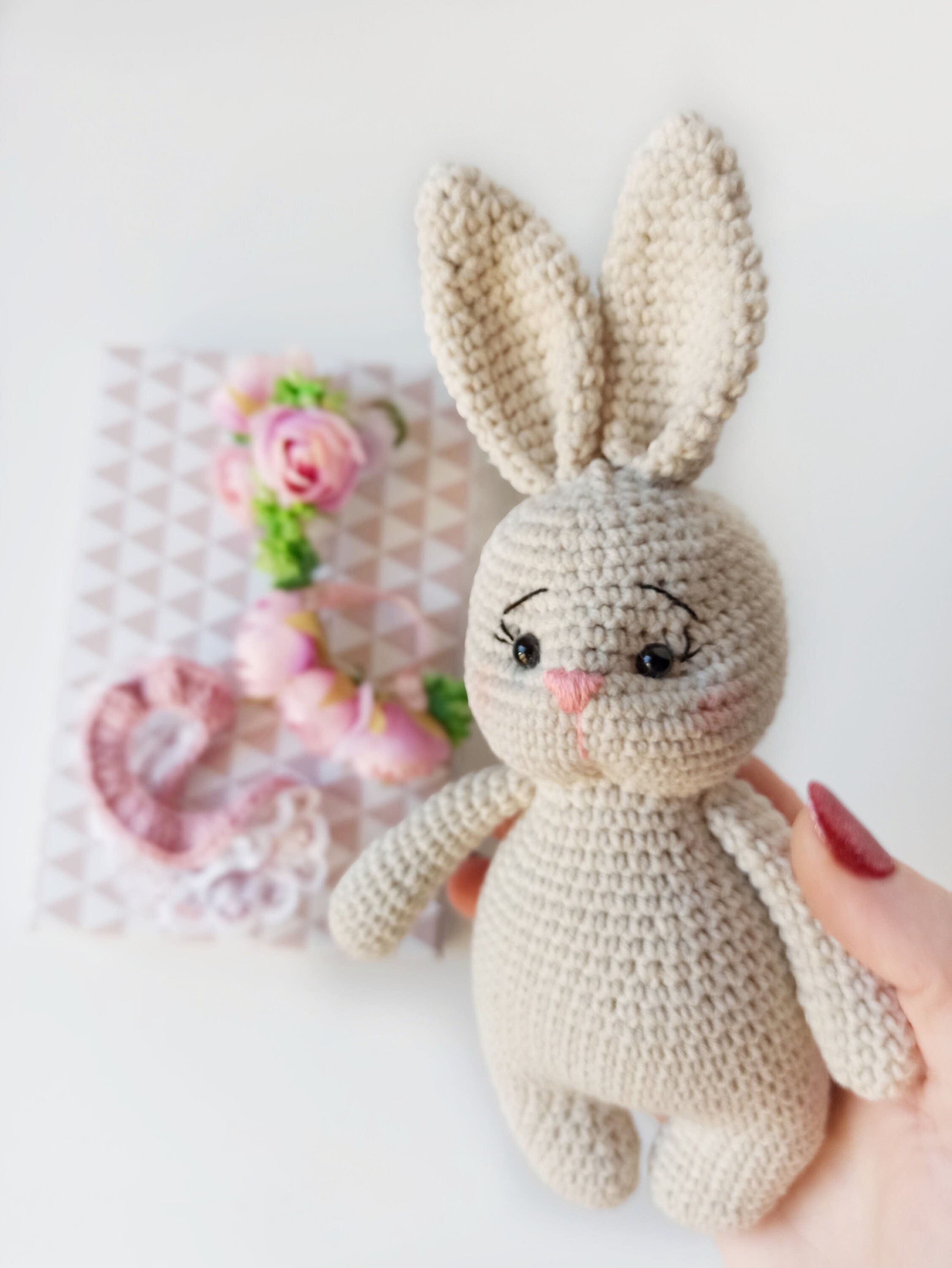 Crochet Bunny Toy Amigurumi Pattern Rabbit Plush Toy PDF - Etsy