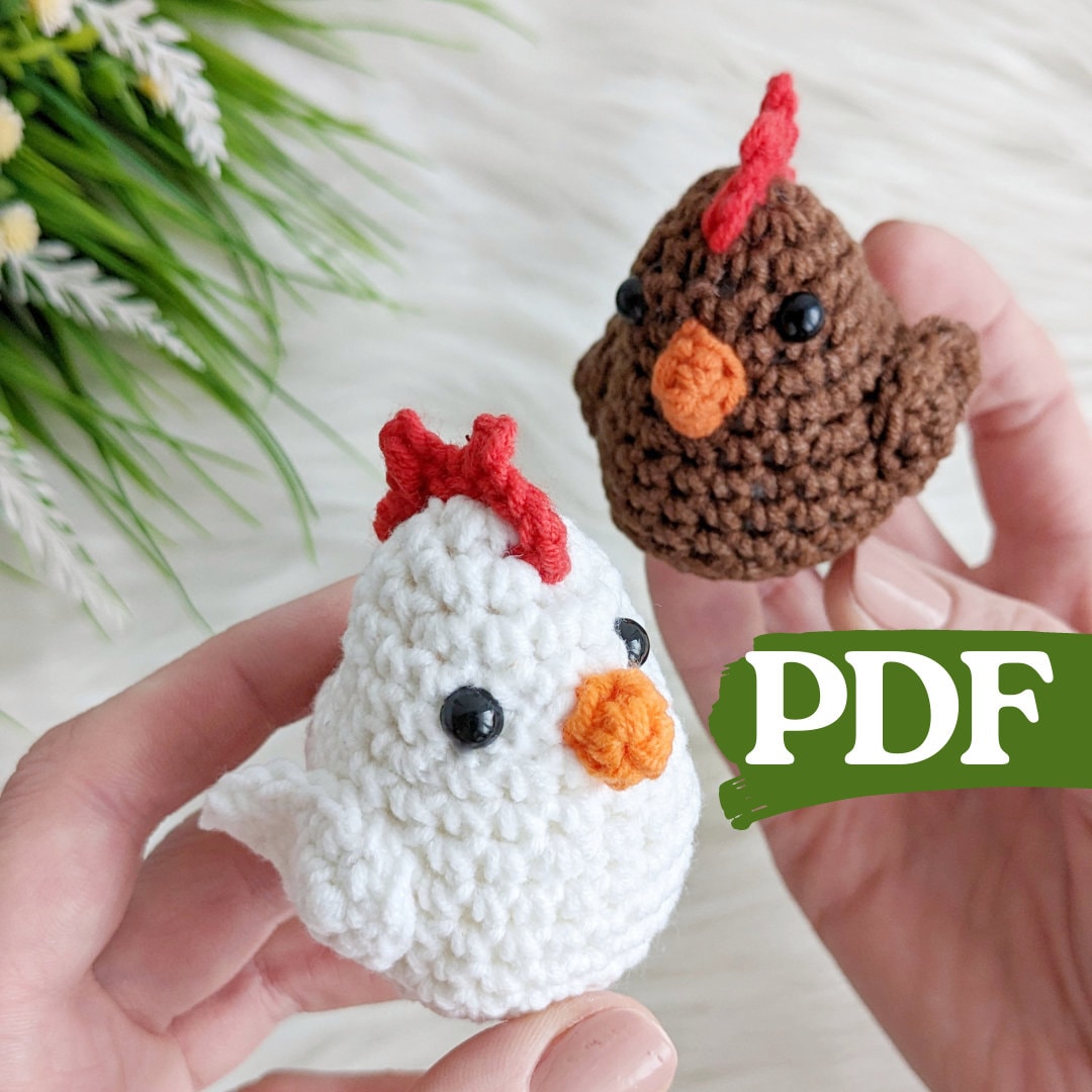 Chicken Amigurumi Pattern, Crochet Hen, Bird Crochet Pattern - Etsy