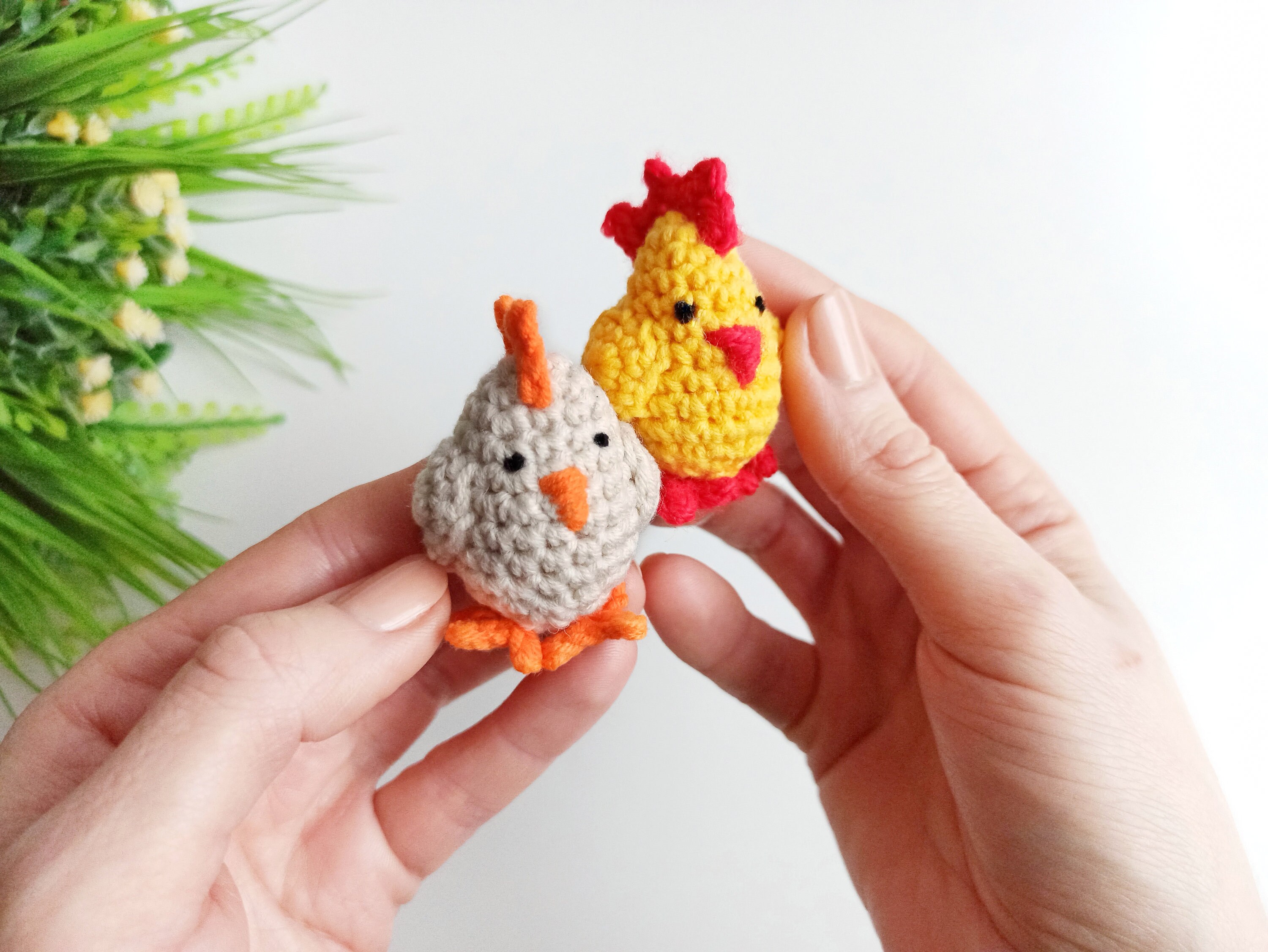 Mini Crochet Farm Animals Amigurumi Patterns Crochet Keychain - Etsy