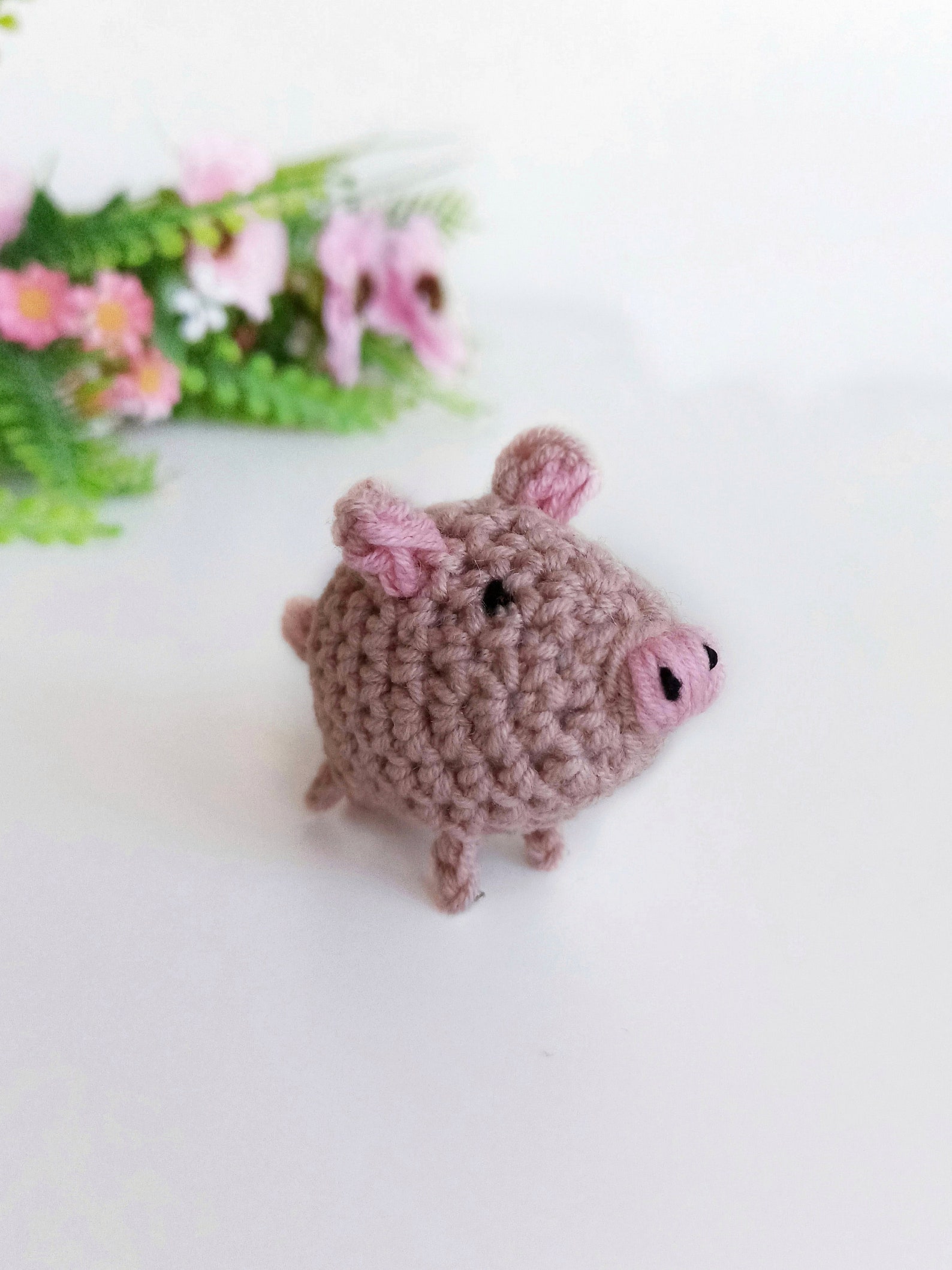 Pig Crochet Pattern, Easy NO SEW Beginner Crochet Amigurumi Pattern ...