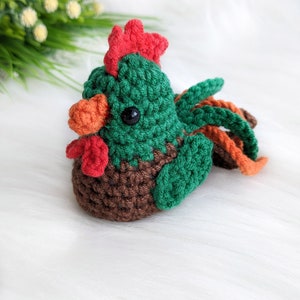 Rooster Amigurumi Pattern, Crochet Chicken, Bird Crochet Pattern ...