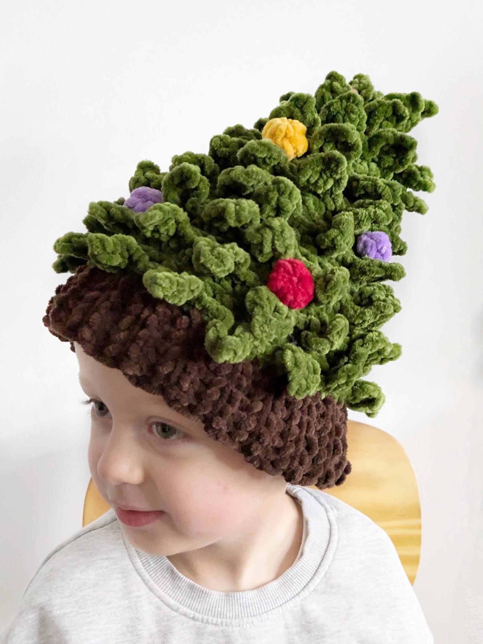 Crochet Christmas Tree Hat Pattern: Holiday Crochet Hat - Etsy