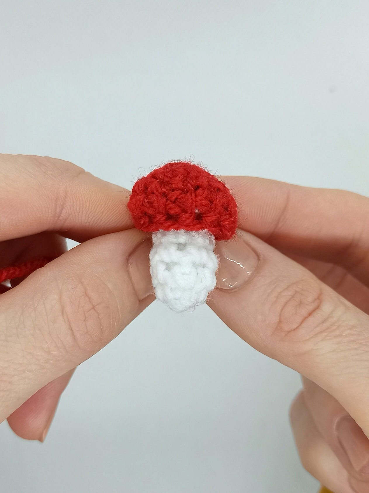 Mushroom Keychain Free Crochet Pattern Amigurumi Mushroom - Etsy