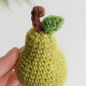 Crochet Pear Pattern, Crochet Fruit Nursery Decor Easy Crochet Pattern ...