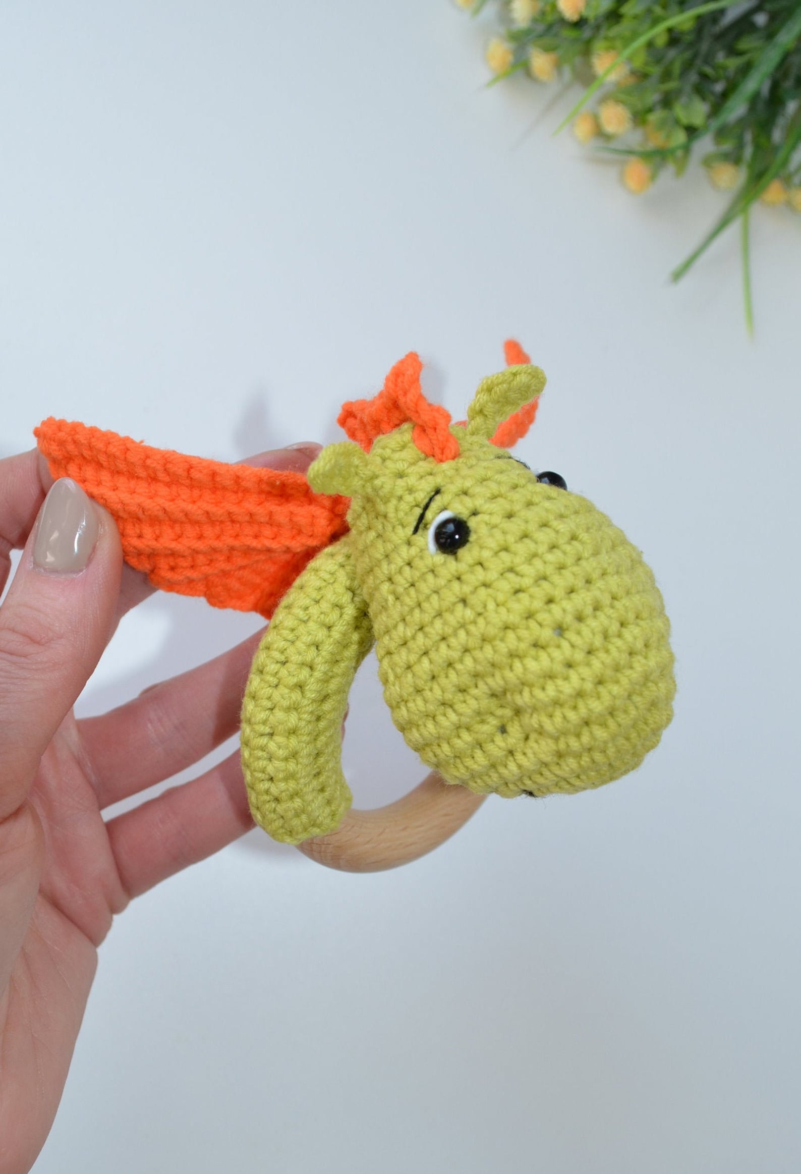 Crochet Rattle Dragon Amigurumi Pattern | Etsy