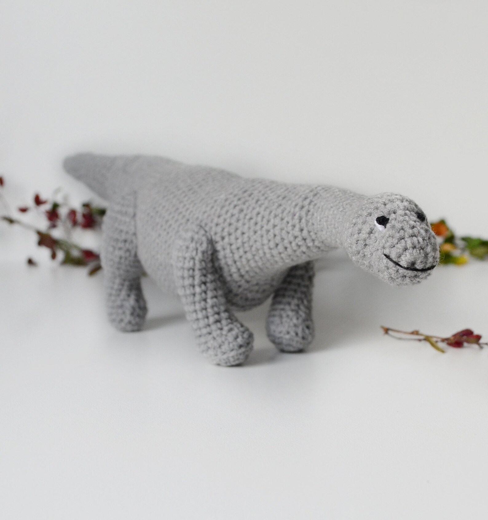 Crochet dinosaur pattern pdf amigurumi diplodocus toy pattern | Etsy