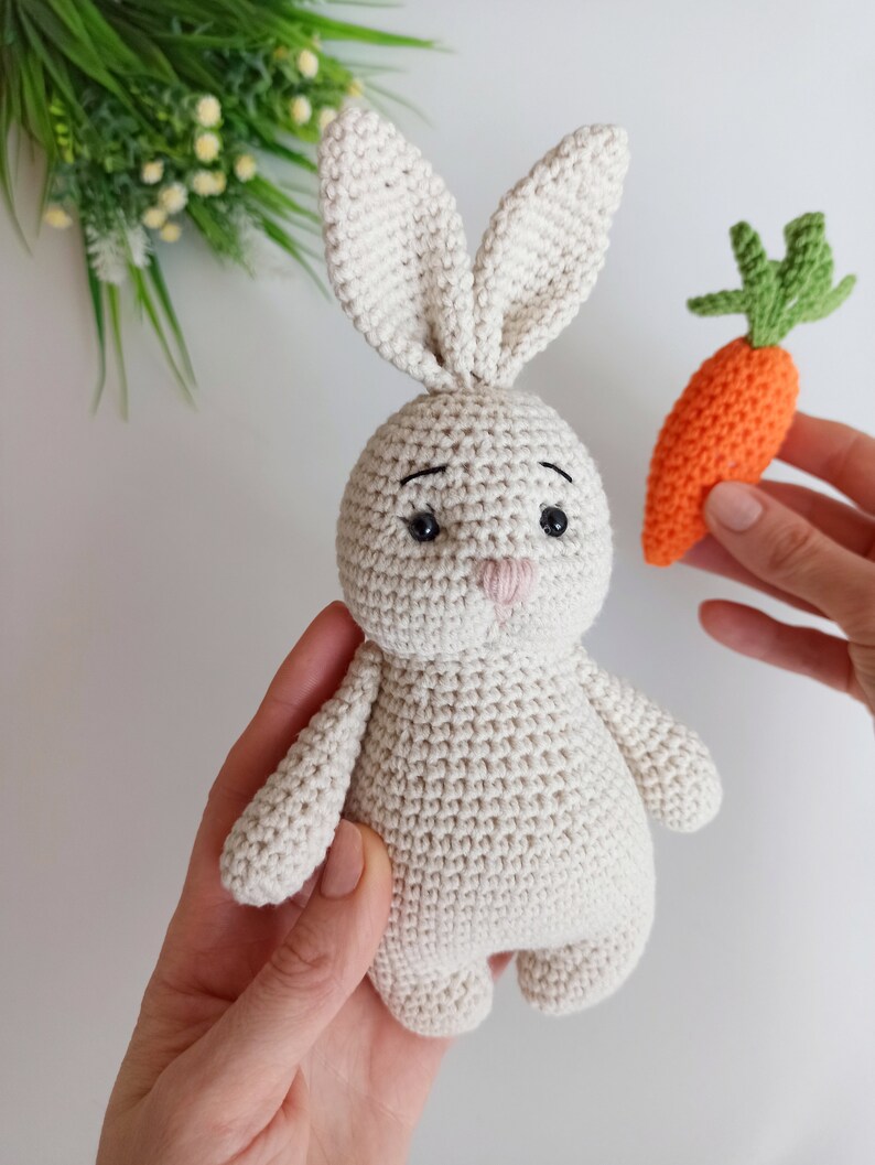 Crochet Bunny Toy Amigurumi Pattern Rabbit Plush Toy PDF - Etsy