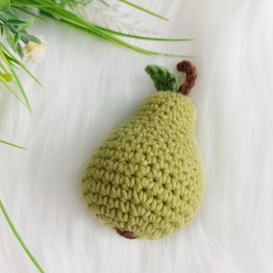 Crochet Pear Pattern, Crochet Fruit Nursery Decor Easy Crochet Pattern ...