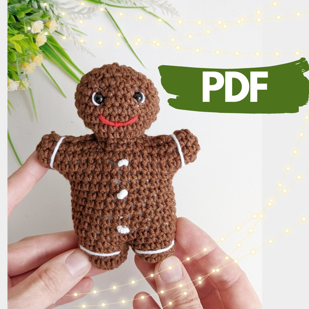 Gingerbread Man NO SEW Crochet Pattern - Etsy