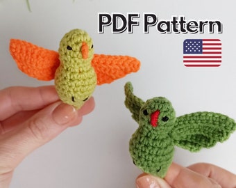 Crochet Bird Keychain - Etsy