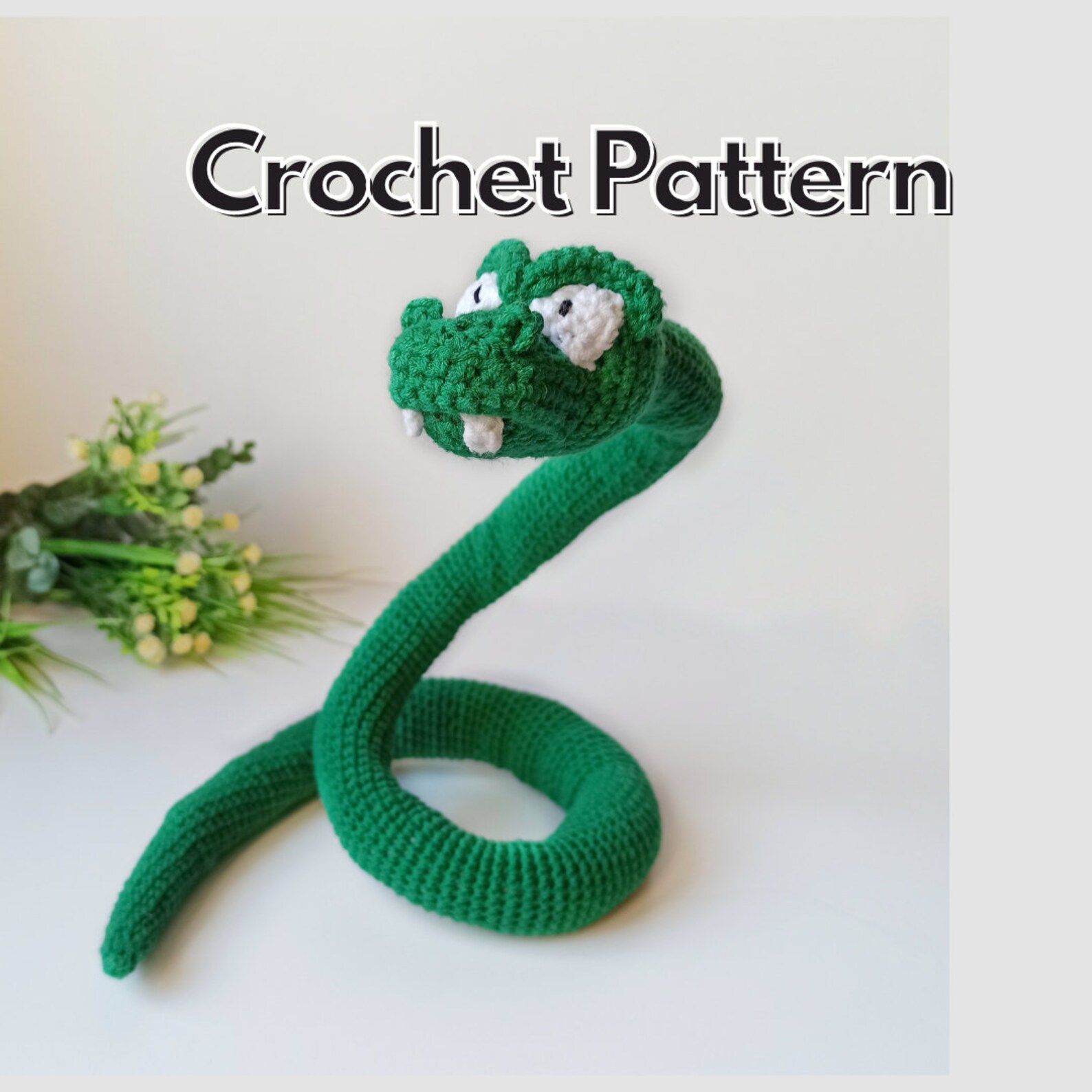 Crochet Snake Pattern Snake Stuffed Toy Amigurumi Pattern - Etsy