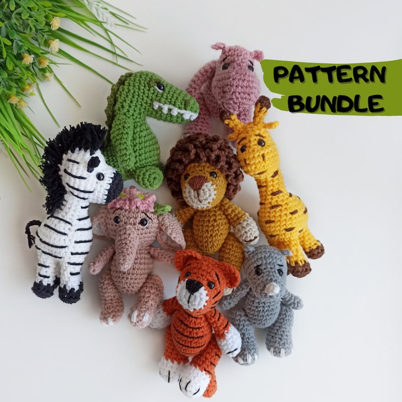 Mini Crochet Animals - Etsy