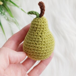 Crochet Pear Pattern, Crochet Fruit Nursery Decor Easy Crochet Pattern ...