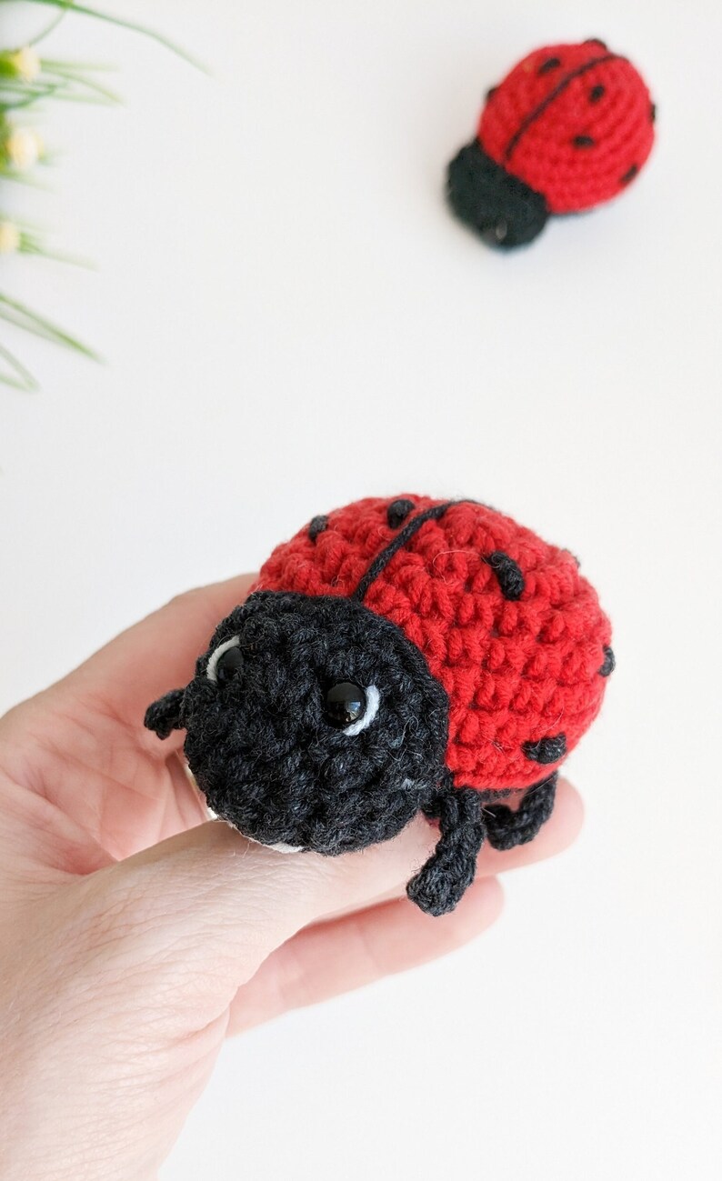 Crochet Ladybug Amigurumi Pattern Ladybug Keychain Easy - Etsy