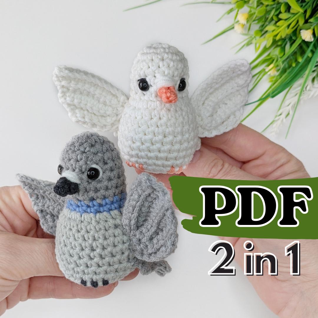 Pigeon Crochet Pattern, Crochet Dove Amigurumi Bird Pattern - Etsy