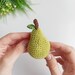 Crochet Pear Pattern, Crochet Fruit Nursery Decor Easy Crochet Pattern ...
