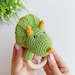 Crochet Dinosaur Pattern Baby Rattle Amigurumi Pattern - Etsy