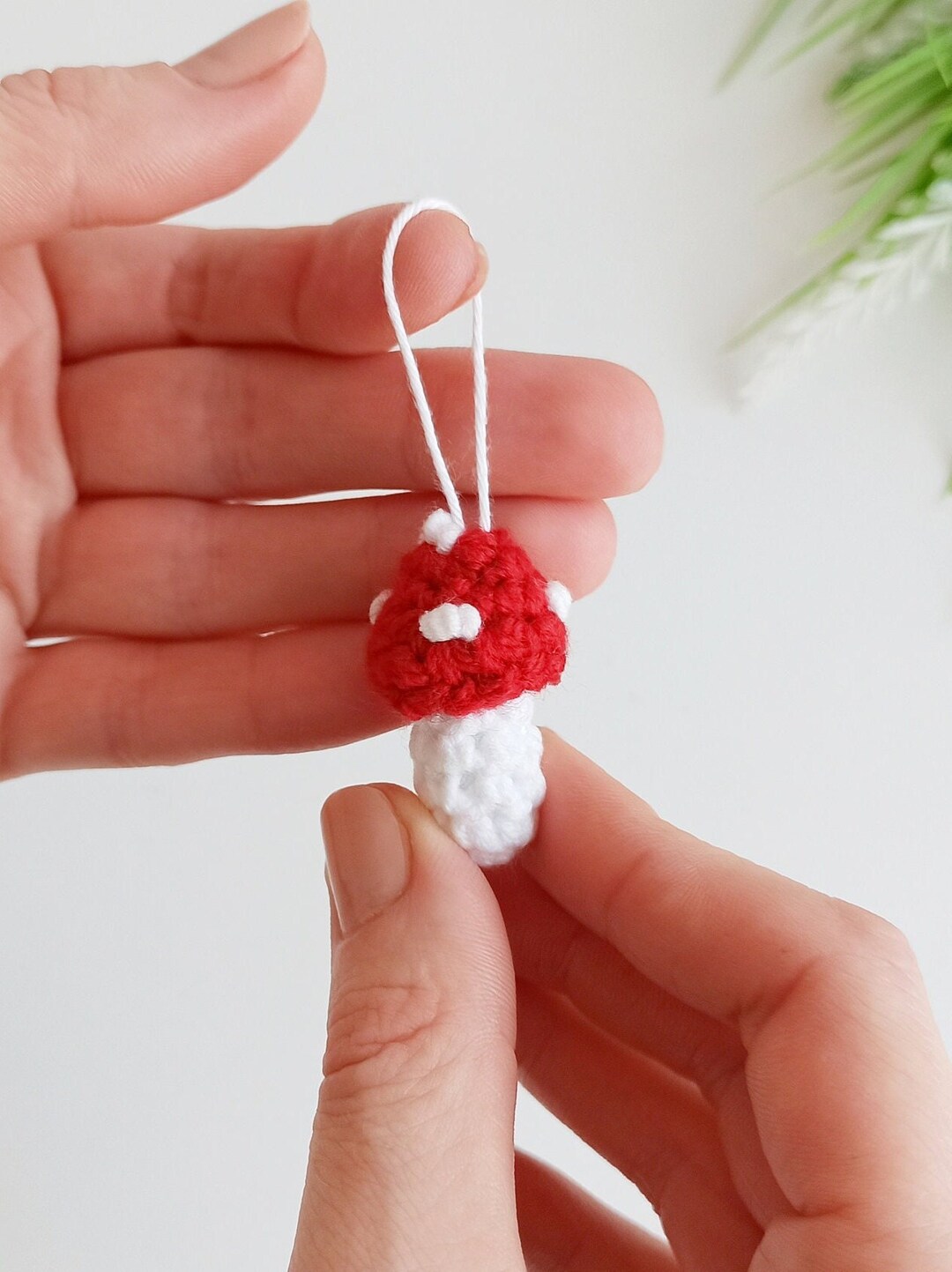 Mushroom Keychain Free Crochet Pattern, Amigurumi Mushroom Crochet ...